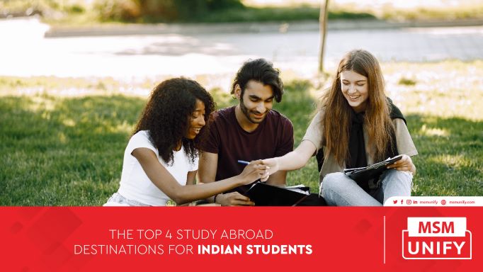 Top 4 study abroad destinations | MSM UNIFY